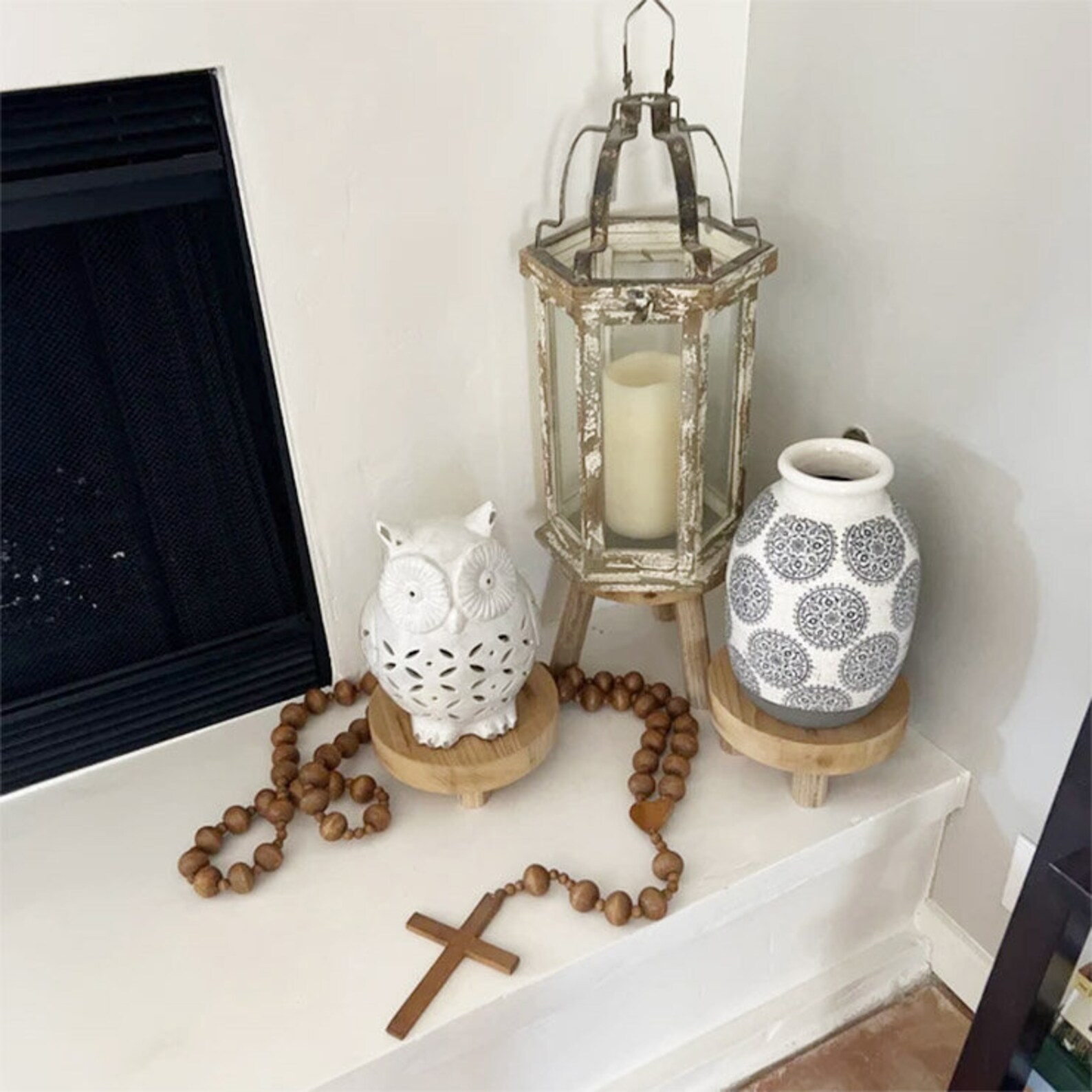 Wood Round Pedestal Display Wood Stands and Plant Stand - Etsy