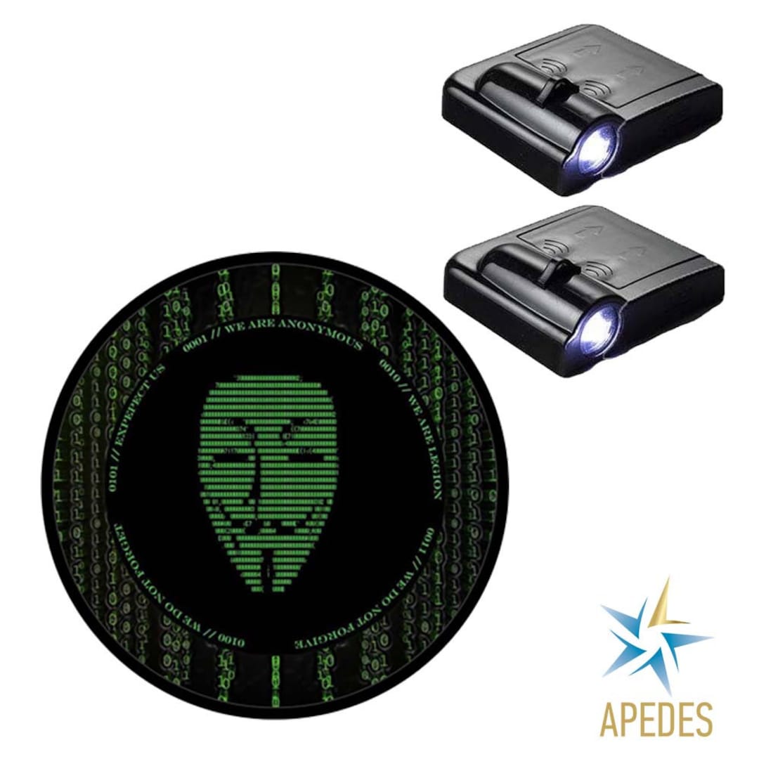 Anonymous USA Car Door LED Projector Light (set of 2) Wireless - Etsy