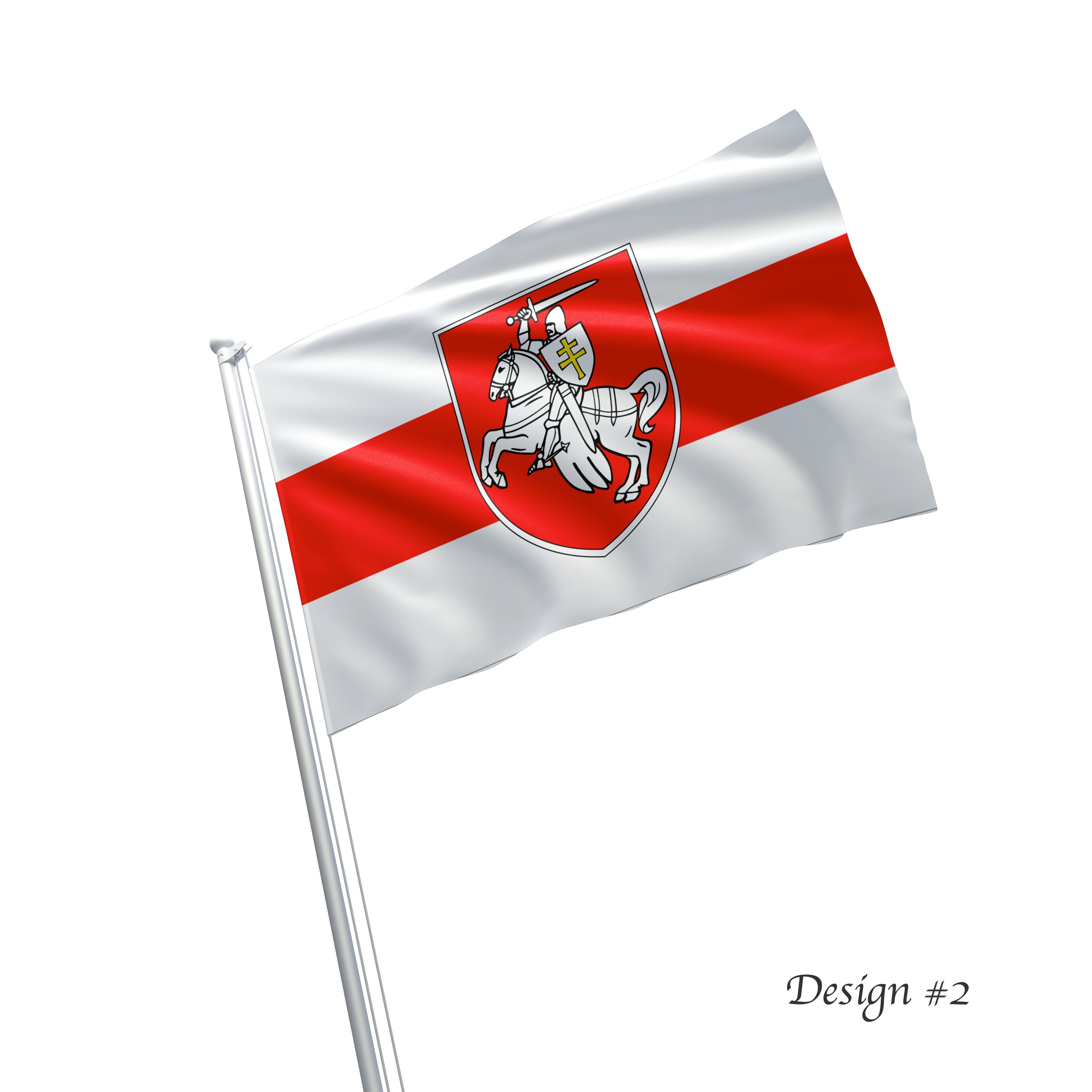 Pagonya Belarus Terraberk White Knight Flag Banner - Etsy.de