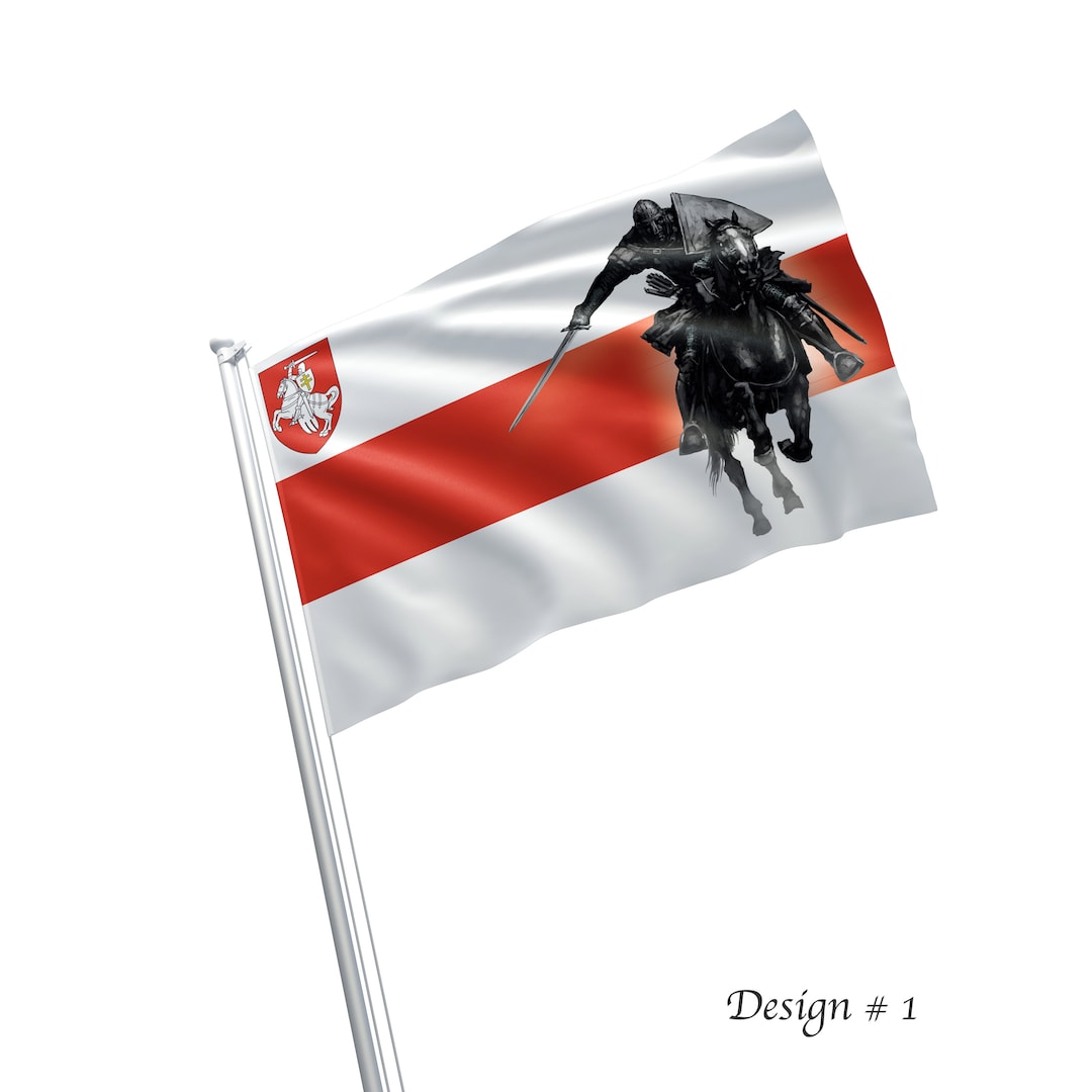 Pagonya Belarus Terraberk White Knight Flag Banner - Etsy.de