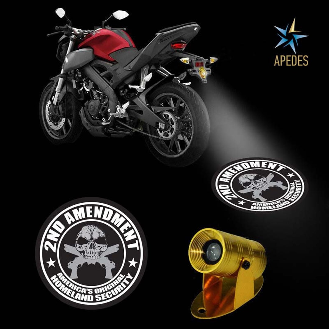 2nd Amendment USA Motorcycle Bike Car LED Projector Light Waterproof - Etsy