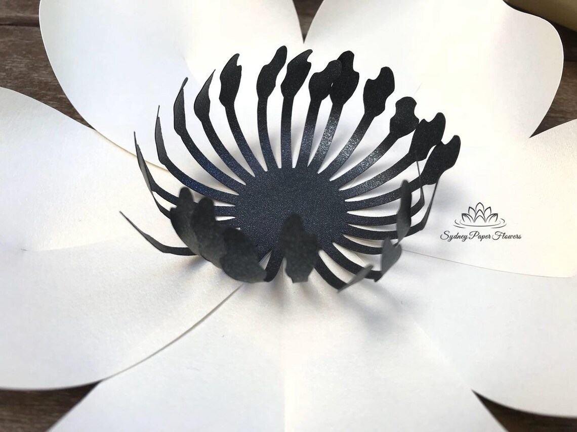 5 Paper Flower Centre Templates set2 Video Tutorial/svg Pdf | Etsy