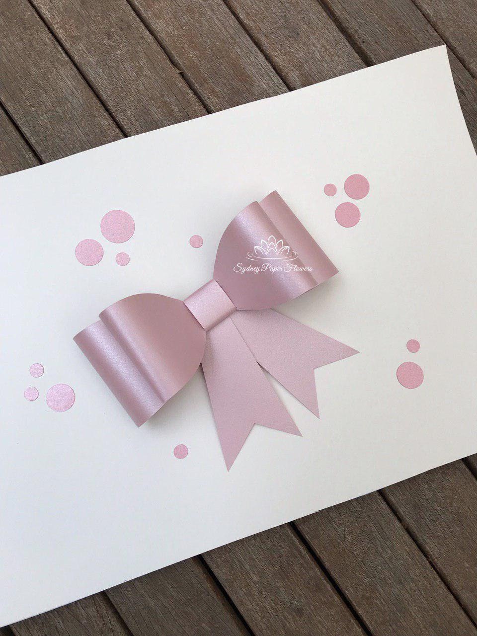 3D Paper Bow Video Tutorial & Template / Paper Bow Pattern/diy - Etsy ...