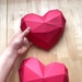 3D Paper Heart PDF Svg Studio Templates & VIDEO Tutorial / Cameo Paper ...