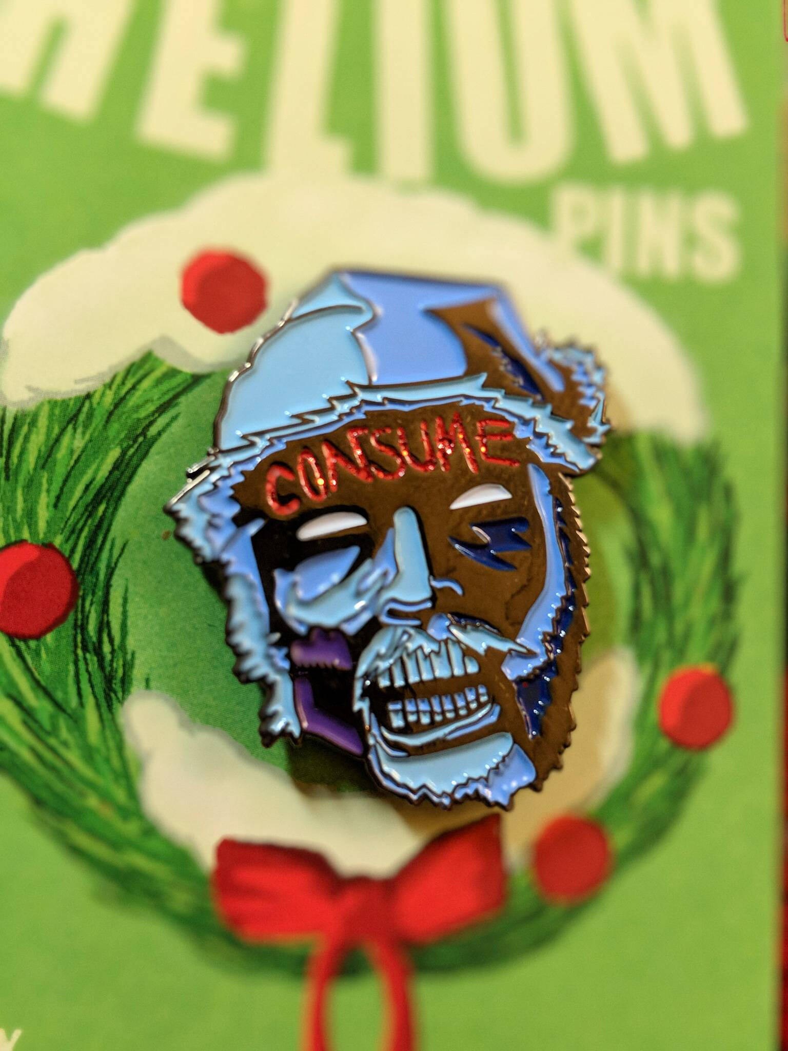 Skull Enamel Pin | Horror Enamel Pin | Skeleton Enamel Pin | Consume ...