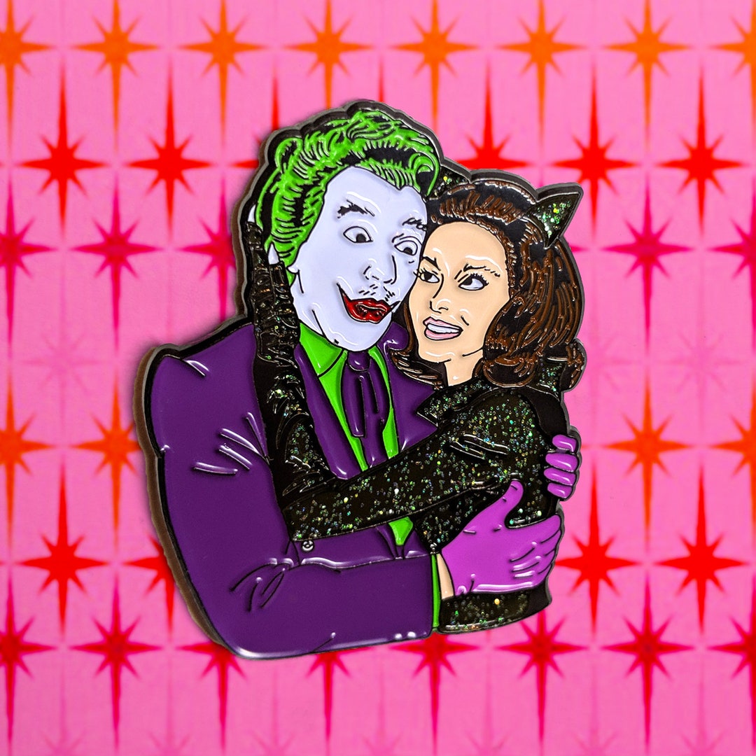 Joker & Catwoman Pin | Batman Pin Joker Enamel Pin Soft Enamel Pin Adam ...
