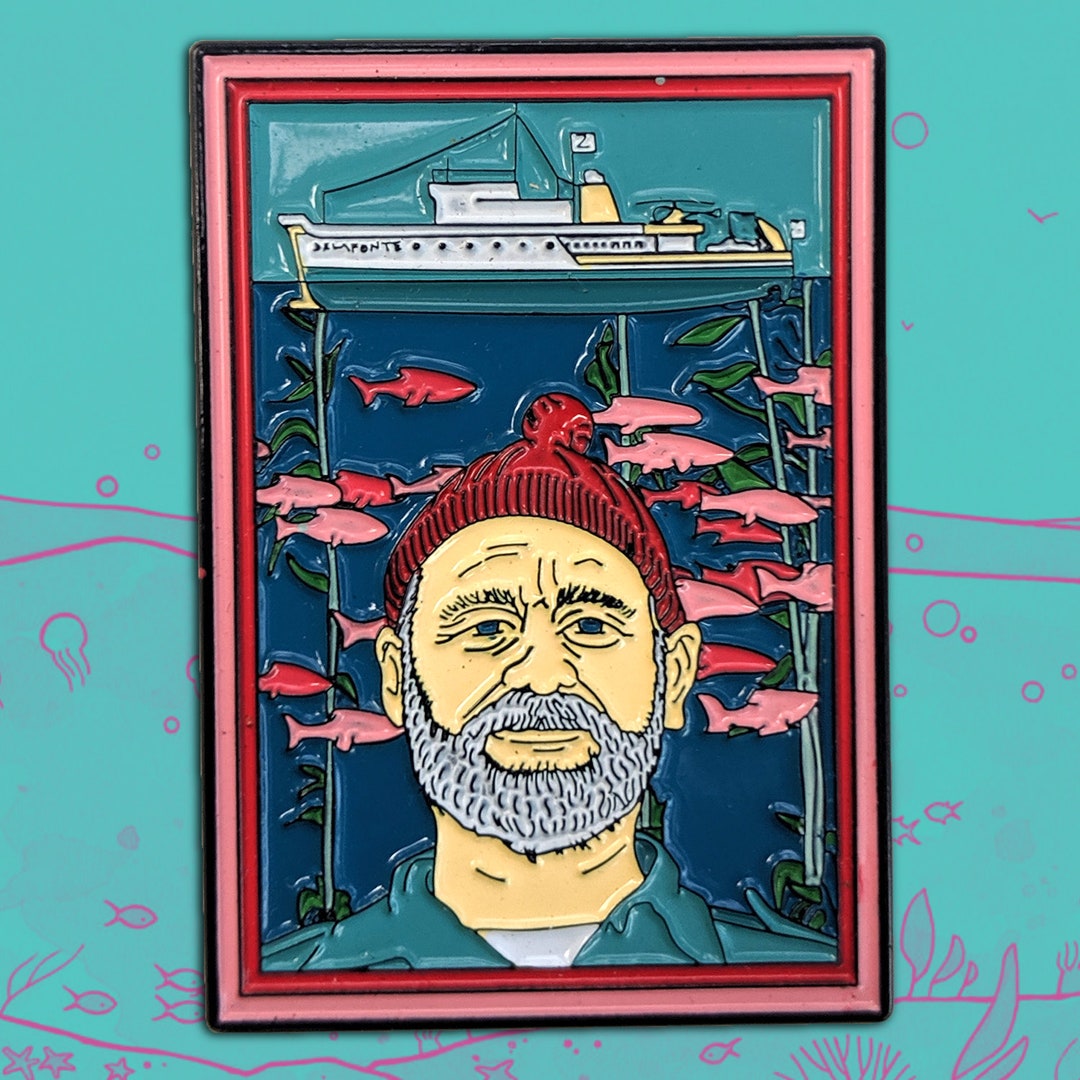 Life Aquatic With Steve Zissou Pin | Bill Murray Soft Enamel Pins Wes ...