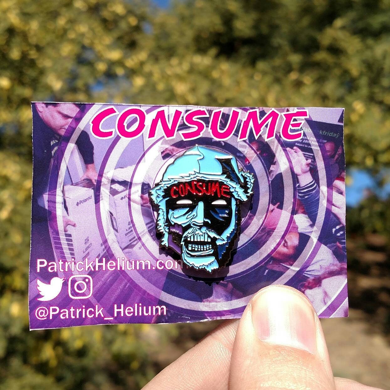 Skull Enamel Pin | Horror Enamel Pin | Skeleton Enamel Pin | Consume ...