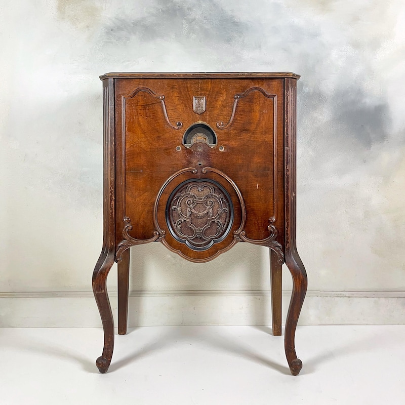 Antique Radio Cabinet - Etsy