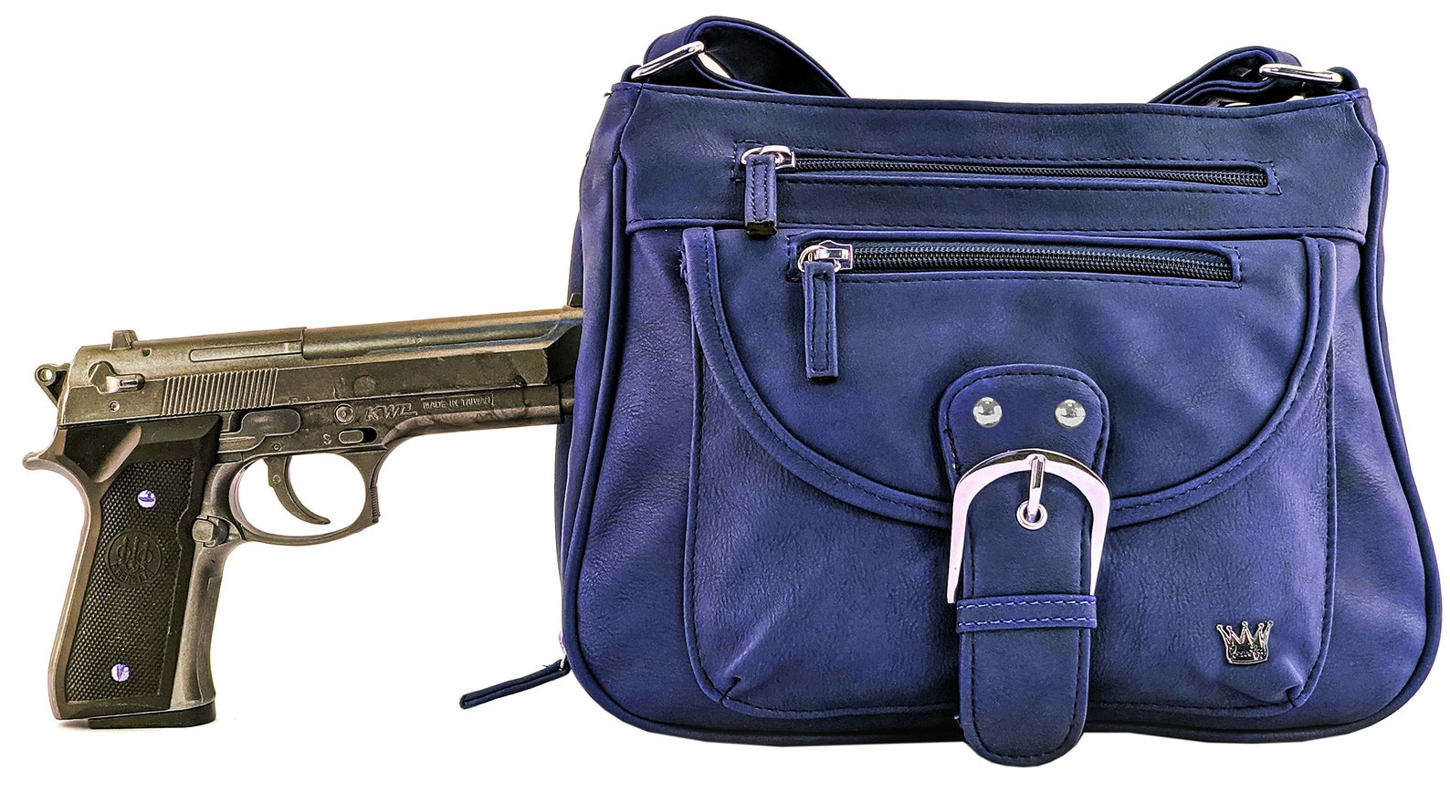 Pistol CCW Concealed Carry Crossbody Handbag, Lightweight Gun Purse ...