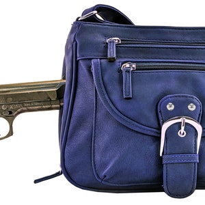 Pistol CCW Concealed Carry Crossbody Handbag, Lightweight Gun Purse ...