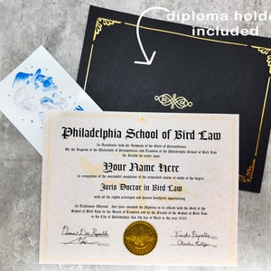 Bird Law Diploma - Custom "bird Law Diploma" - Always Sunny - IASIP ...