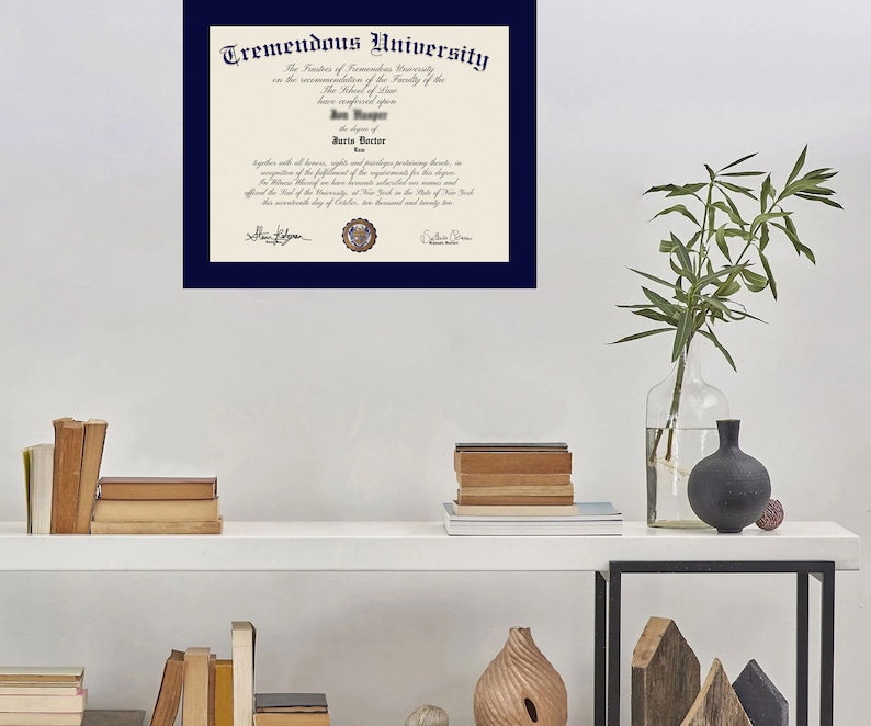 Custom Fake Diploma Framed Custom Replica Law School - Etsy