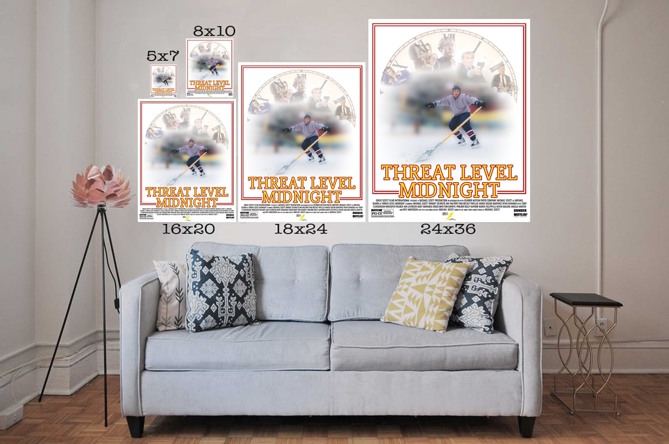 Threat Level Midnight Print - The Office TV Show - The Office Wall Art ...