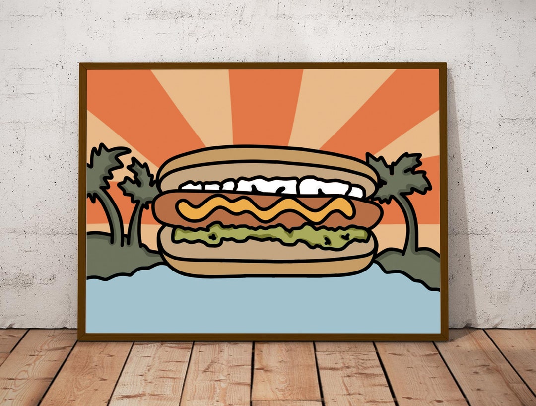 Bob's Burgers Art - Flying Hot Dogs Poster - Framed Hotdog Print ...
