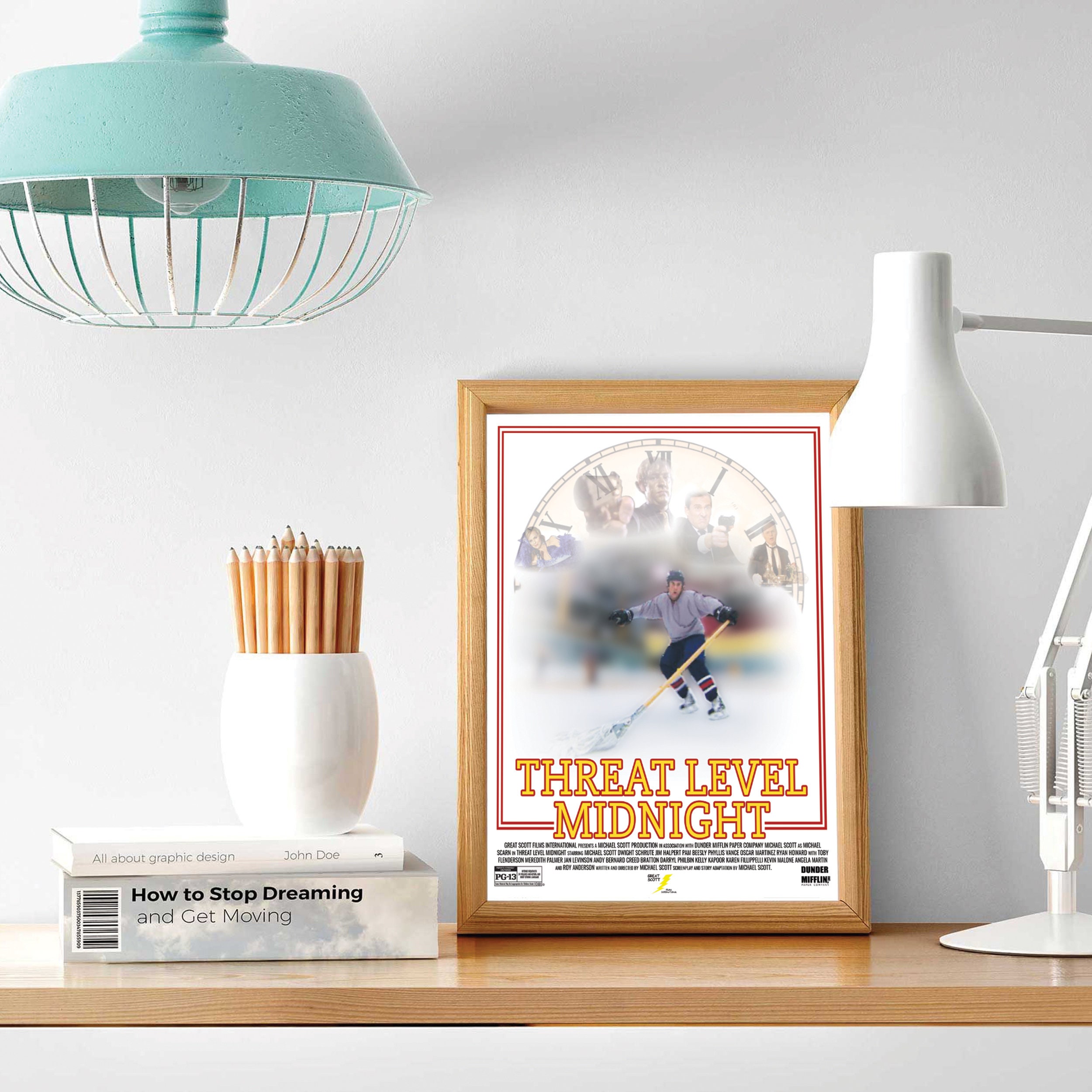 Threat Level Midnight Print - The Office TV Show - The Office Wall Art - Michael Scarn ...