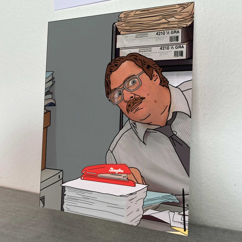 Office Space Art - Bill Lumbergh Print - Swingline Stapler Poster ...
