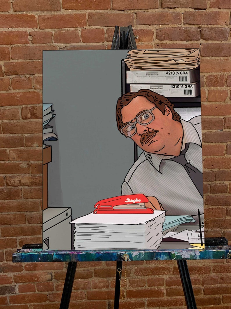 Office Space Art - Bill Lumbergh Print - Swingline Stapler Poster ...