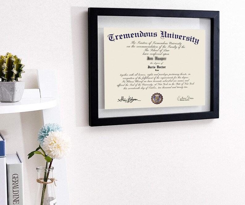 Custom Fake Diploma Framed Custom Replica Law School - Etsy
