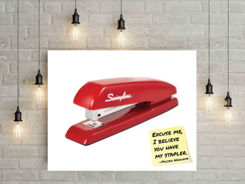 Office Space Art - Bill Lumbergh Print - Swingline Stapler Poster ...