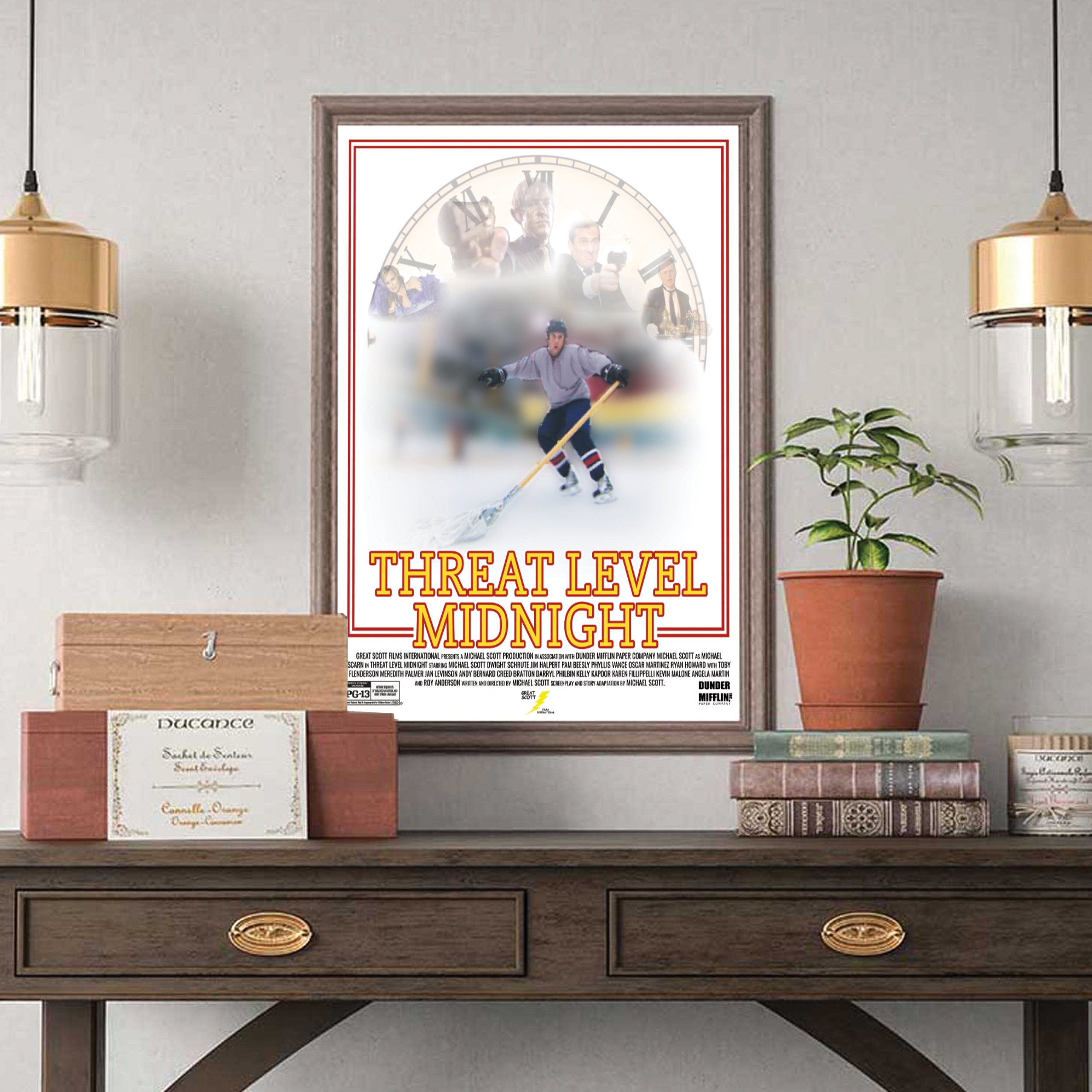 Threat Level Midnight Print - The Office TV Show - The Office Wall Art ...