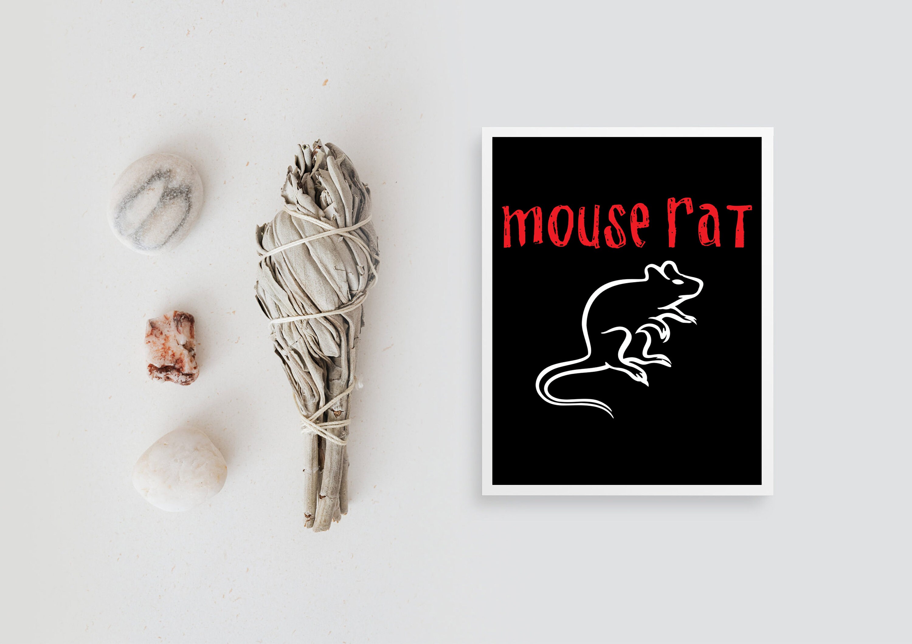 Parks & Rec Mouse Rat Print, Framed Poster, Parks and Recreation Print ...