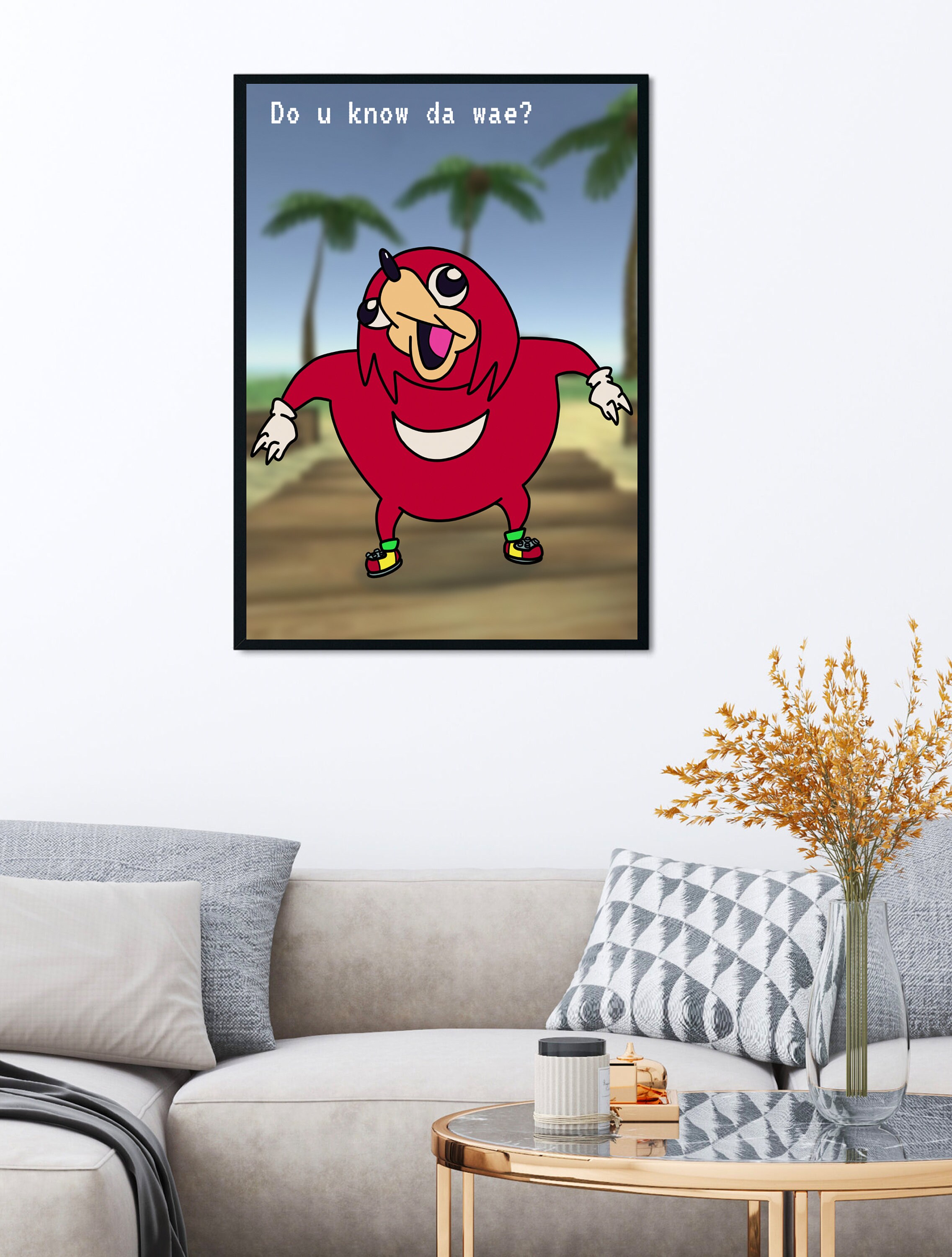 Ugandan Knuckles Meme Art - Do You Know Da Wae? - Do U Kno De Wey - Do ...