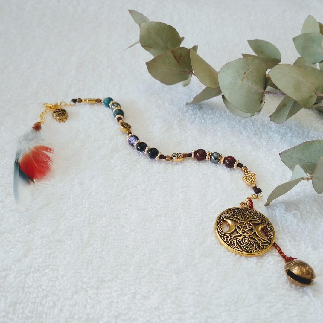Handcrafted Gift,grounding Pagan Prayer Beads,witchy Ritual Beads ...