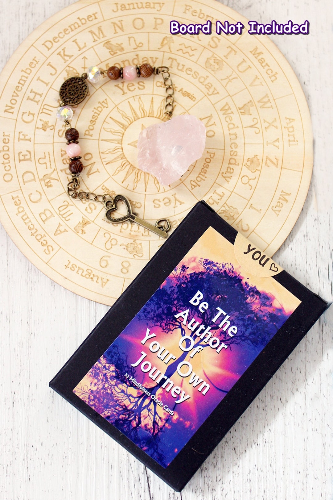 Pendulum,rose Quartz Crystal,raw Crystal,meditation Bead Ladder,reiki ...