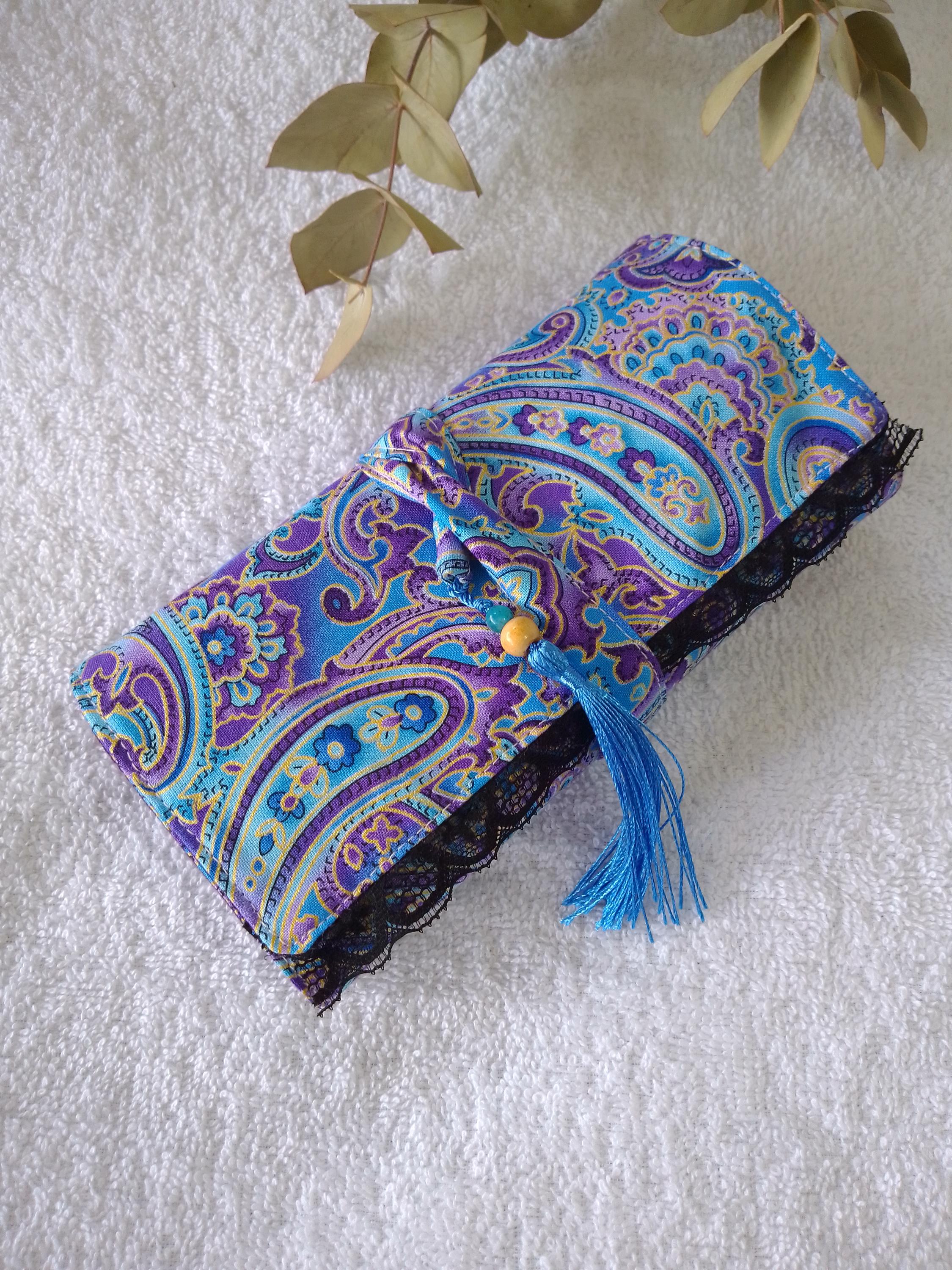 Purple Paisley Tarot Oracle 6 Card Reading Cloth Wrap,tarot Wrap,oracle ...