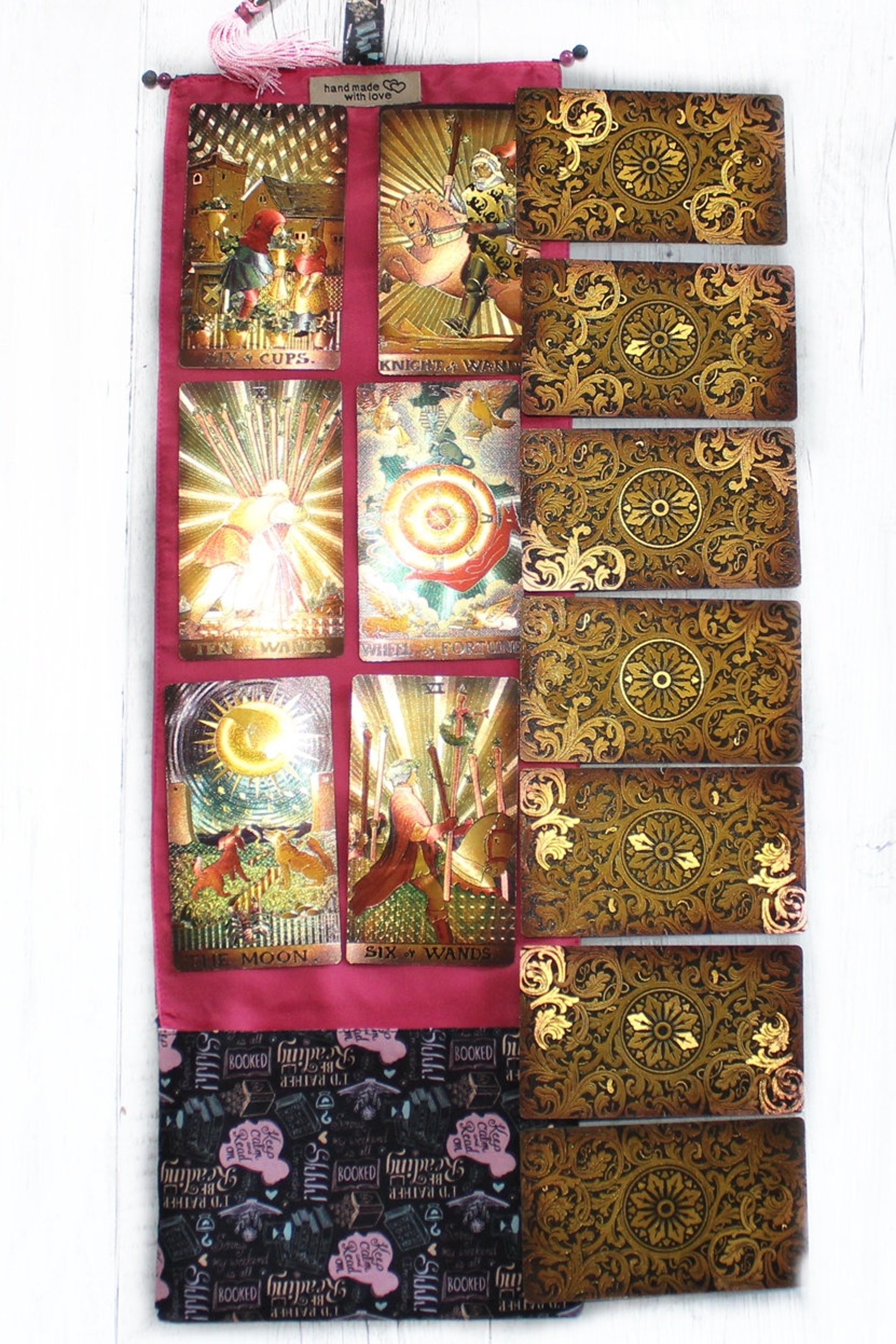 Handmade,tarot 6 Card Reading Altar Cloth Wrap,tarot Wrap,divination ...