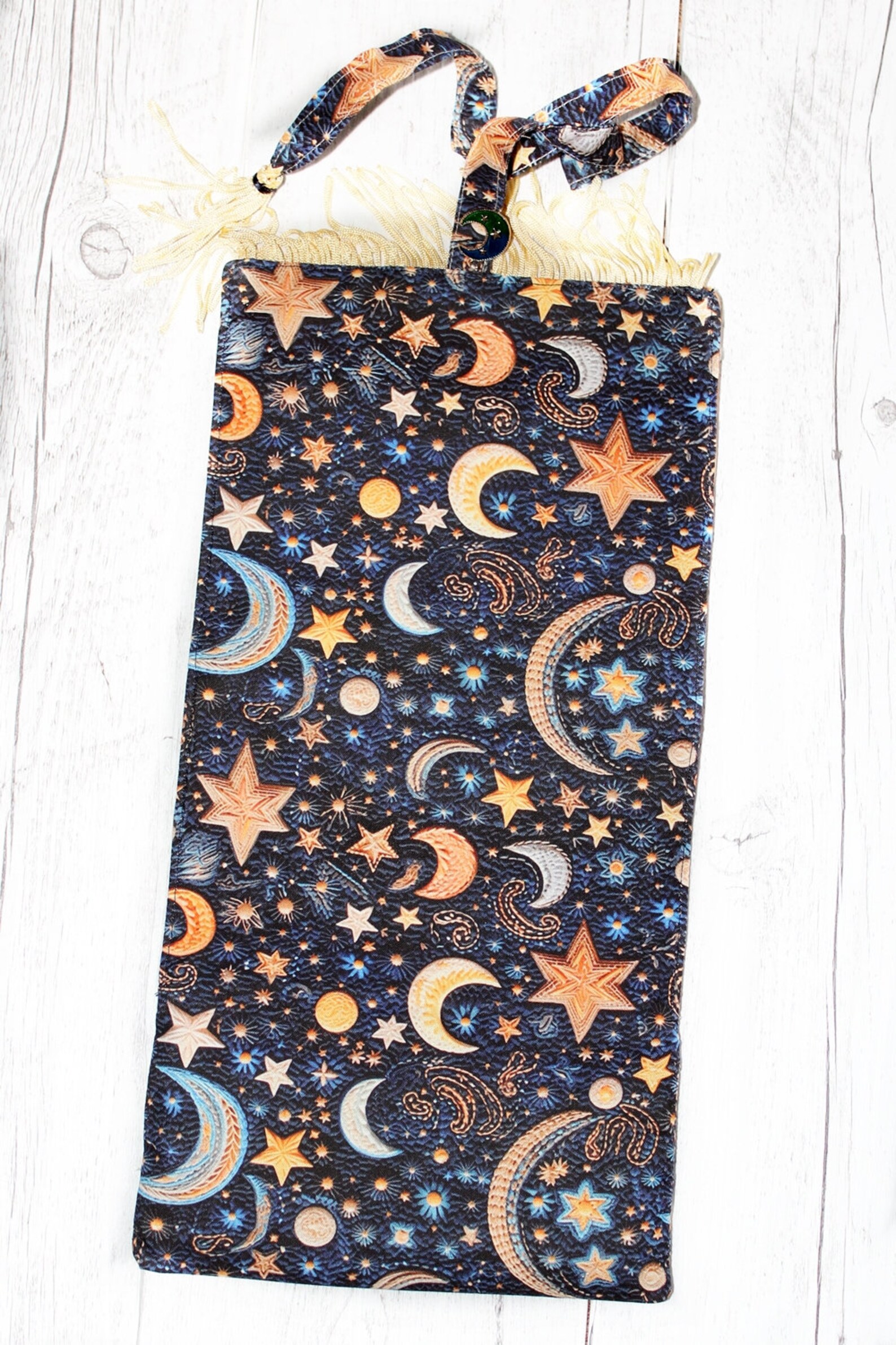 Moon Stars Tarot 4 Card Reading Cloth Wrap,tarot Wrap,tarot Reading ...