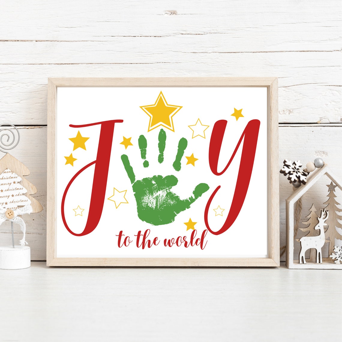 Christmas Handprint Craft, Christmas Handprint Art, Christmas Joy ...