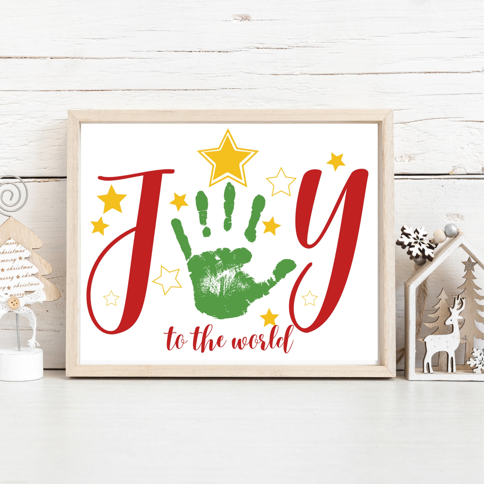 Christmas Handprint Craft, Christmas Handprint Art, Christmas Joy ...