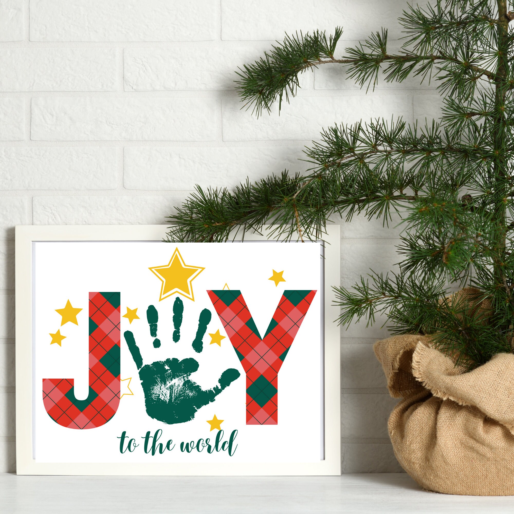 Christmas Handprint Craft, Christmas Handprint Art, Christmas Joy ...