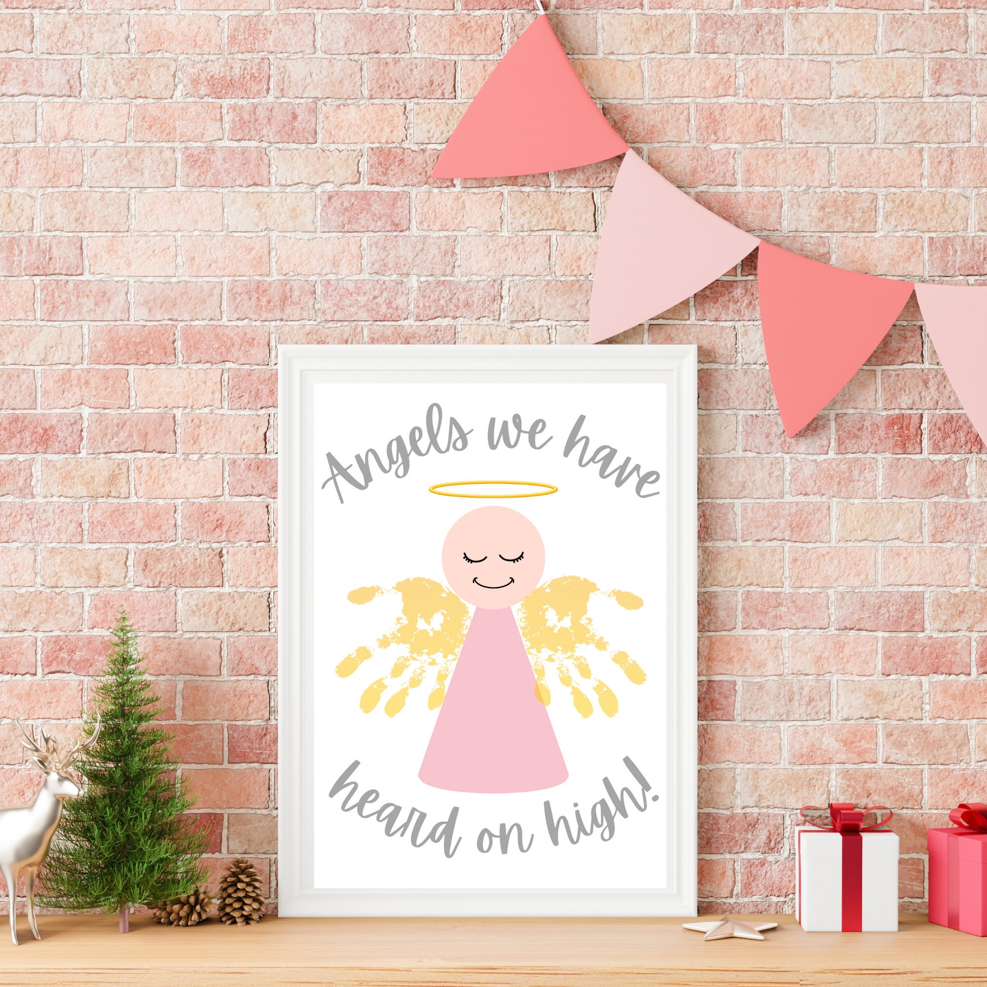 Christmas Handprint Craft, Christmas Handprint Art, Christmas Template ...