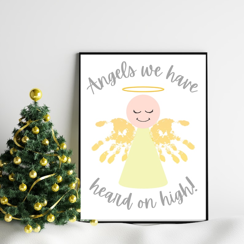 Christmas Handprint Craft, Christmas Handprint Art, Christmas Template ...