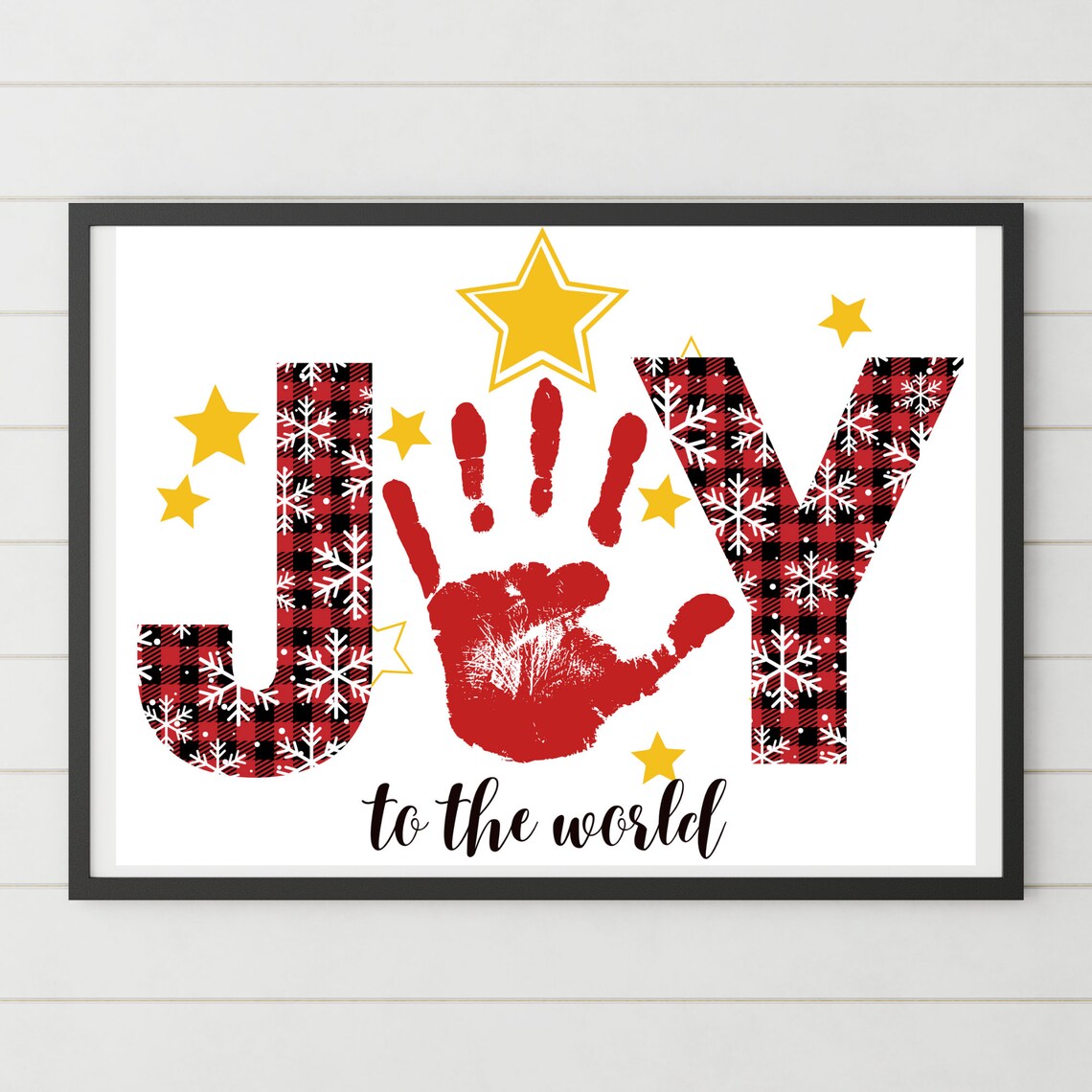 Christmas Handprint Craft, Christmas Handprint Art, Christmas Joy ...