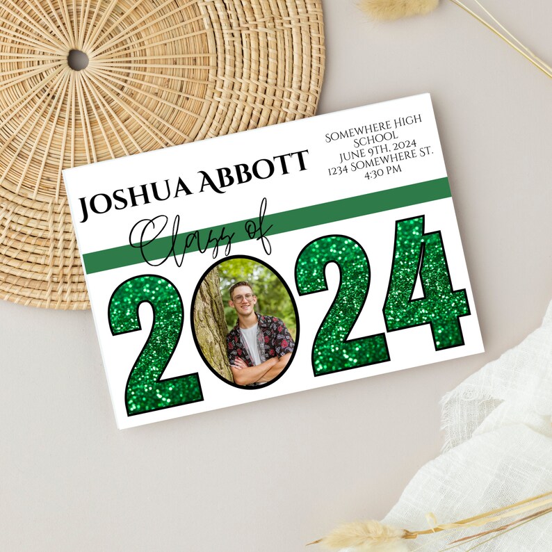 Graduation Announcement, 2024 Graduate, Graduation Invite, Graduation ...