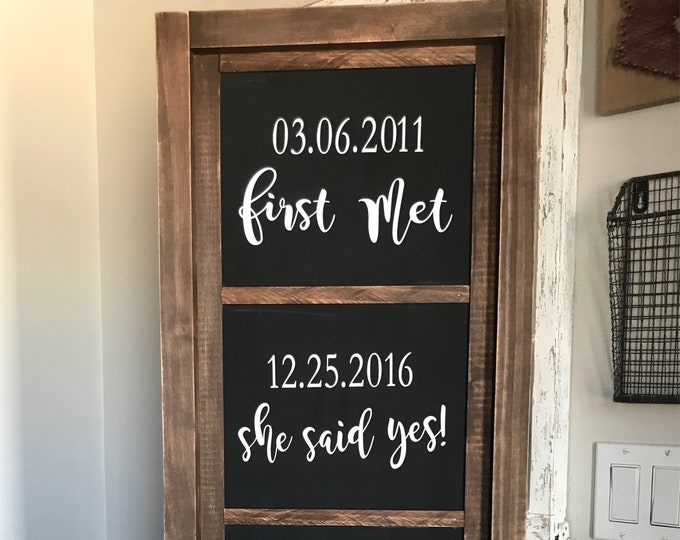 Personalized Special Date Sign - Wedding Decor - Home Decor - Weddings ...