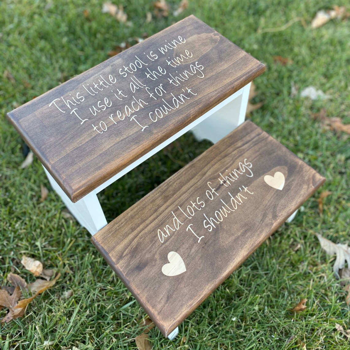 Customizable Step Stool Wood Stool Rustic Stool - Etsy