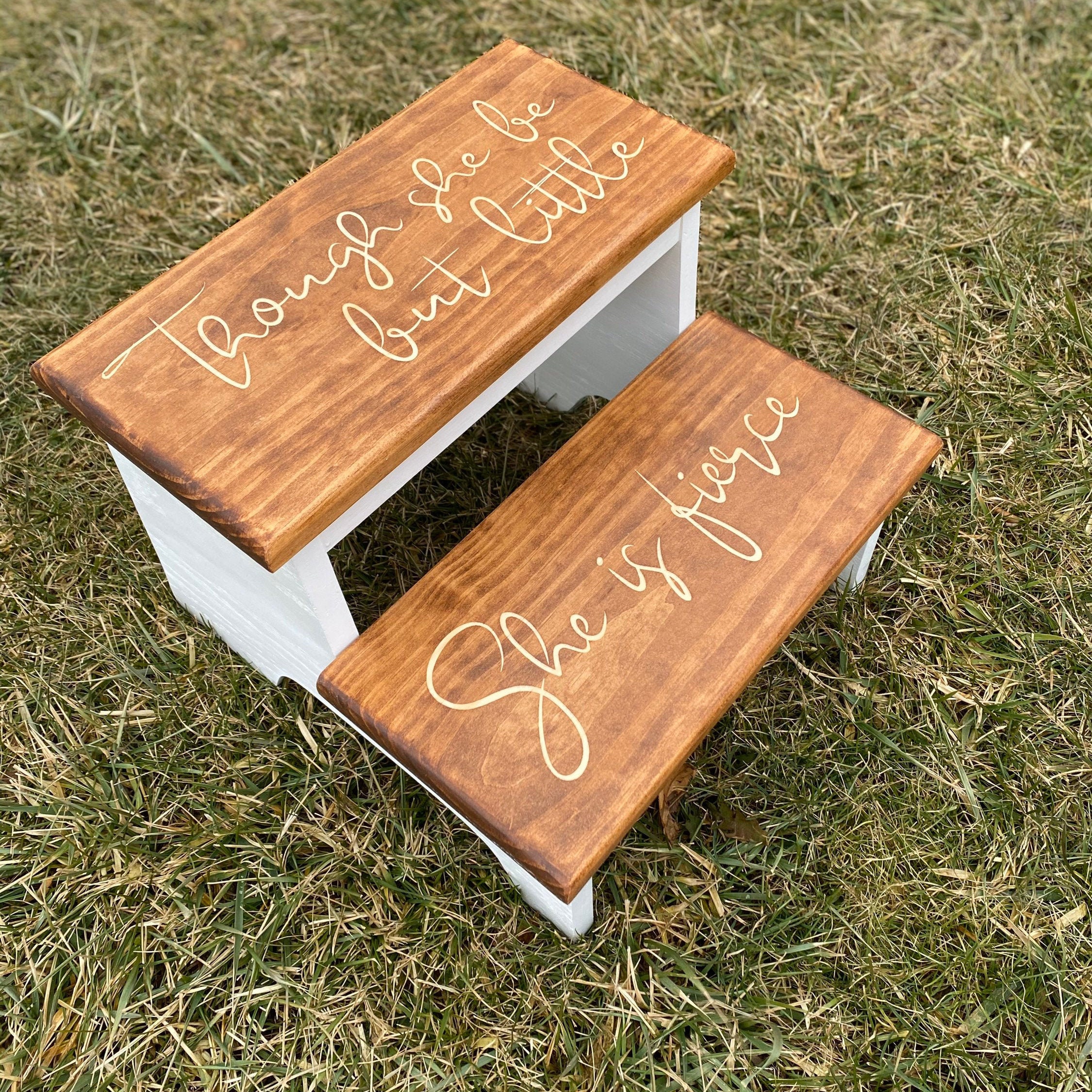 Customizable Step Stool Wood Stool Rustic Stool - Etsy