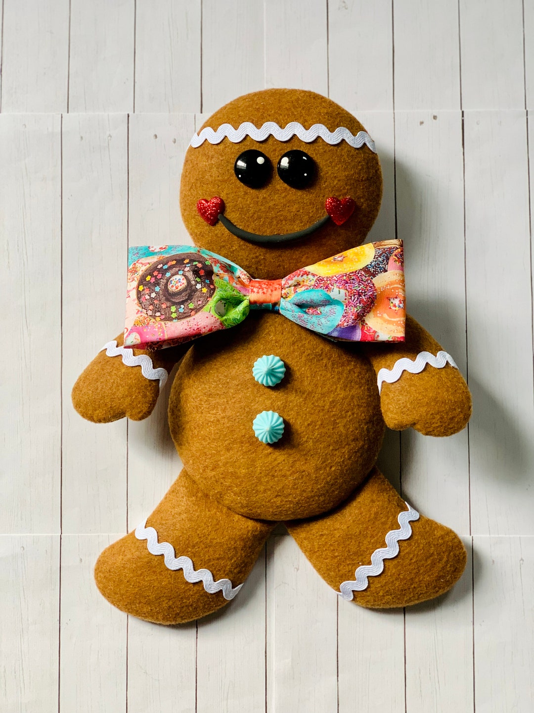 Gingerbread Wreath Attachment Candyland Christmas Holiday - Etsy
