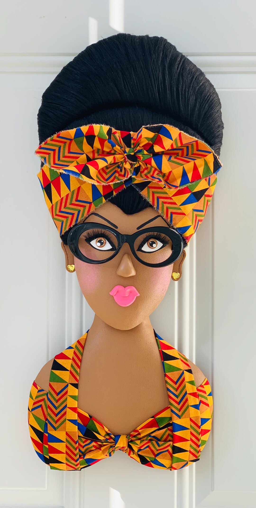Juneteenth Wreath Attachment, Miss Juneteenth, African American Girl ...
