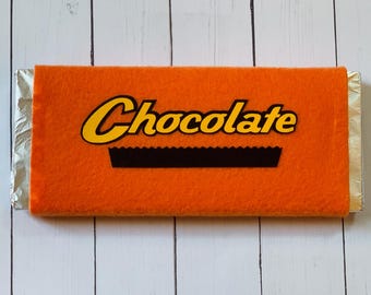 Halloween Chocolate Bar, Black Kat Candy Bar, Felt Food, Halloween ...