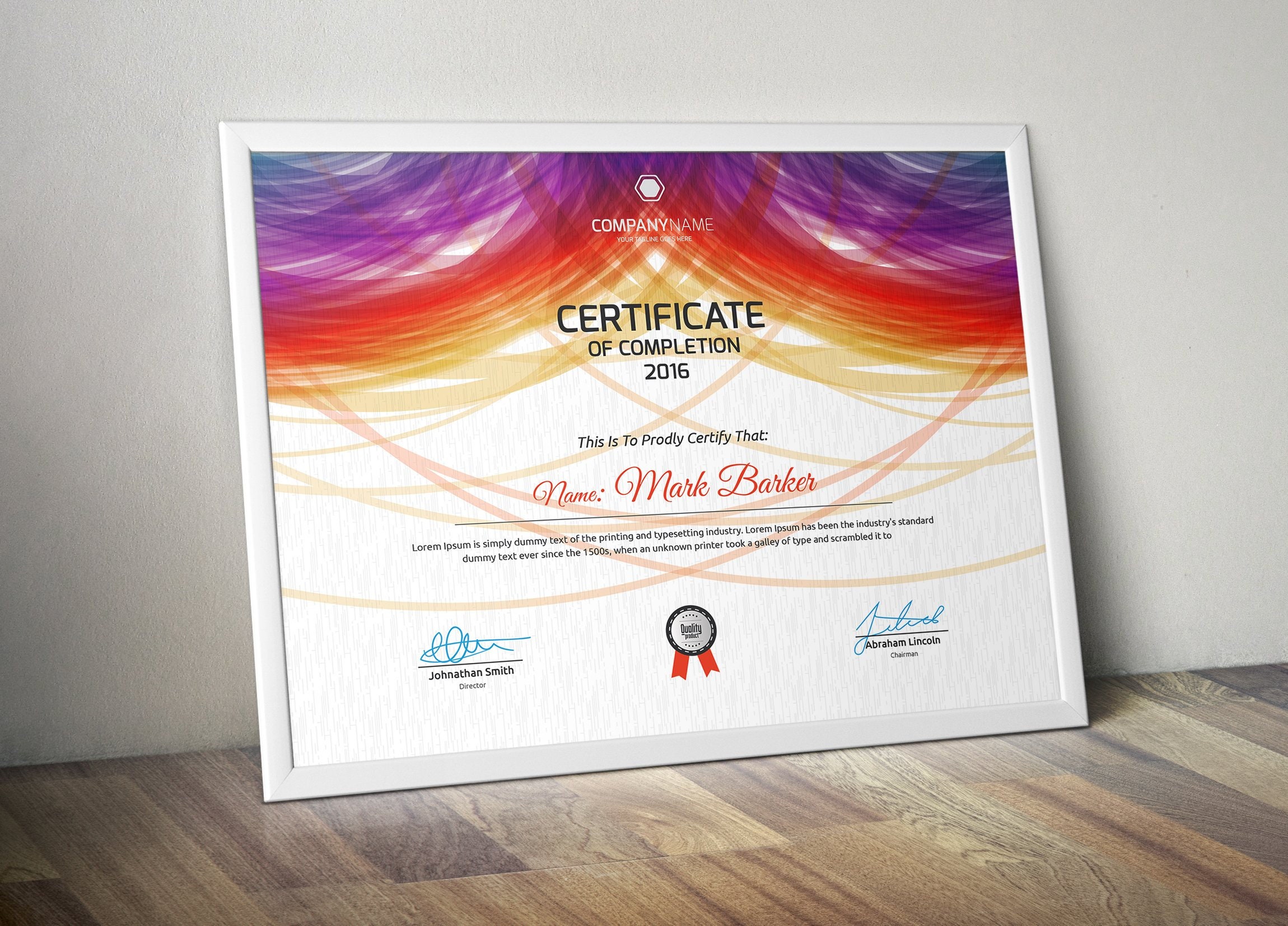 Editable Certificate Template MS Word/Photoshop/Adobe | Etsy