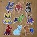 Frenchie Super Heroes Sticker Pack | Etsy