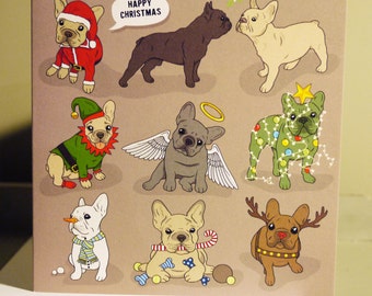 Frenchie Super Heroes Sticker Pack | Etsy