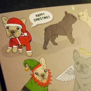 A Frenchie Christmas Card - Etsy