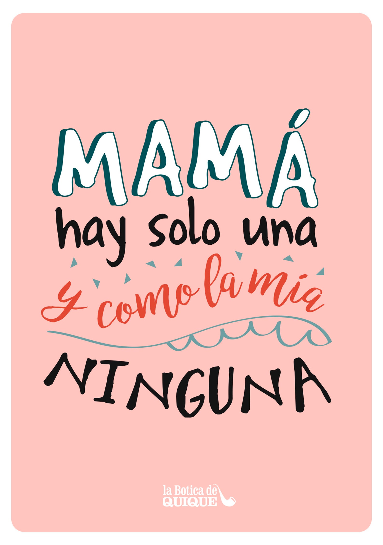 Día De La Madre. Set X 8. Spanish Mother's Day Card. Tarjeta De ...